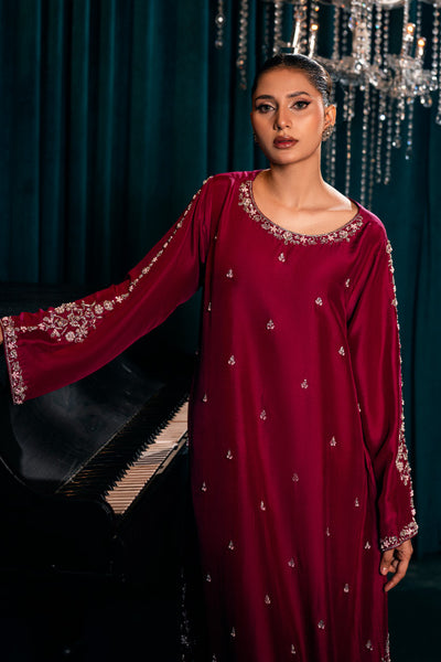 Royal Magenta Kaftan (One Piece) – Zaaviay